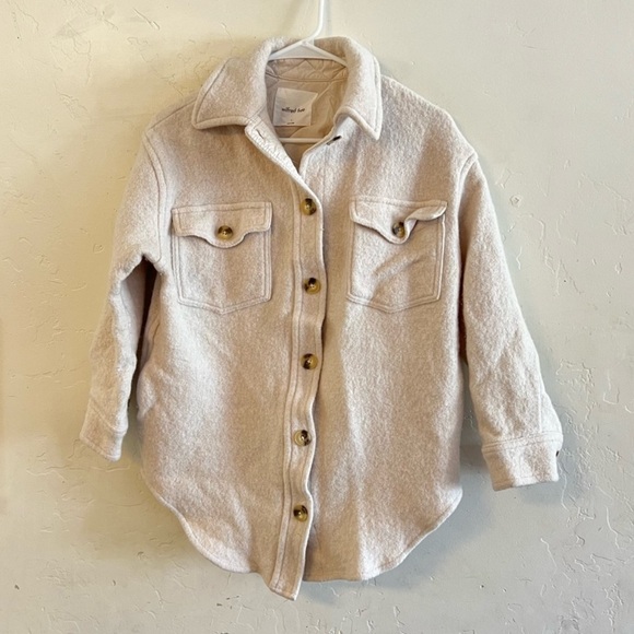 Wilfred | Jackets & Coats | Wilfred Free Cream Merino Wool Button Down ...